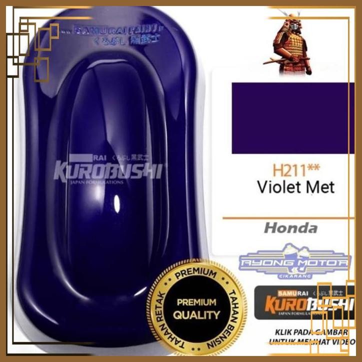 Jual [AMC] SAMURAI PAINT VIOLET MET H211** (BIRU DONGKER) | Shopee ...