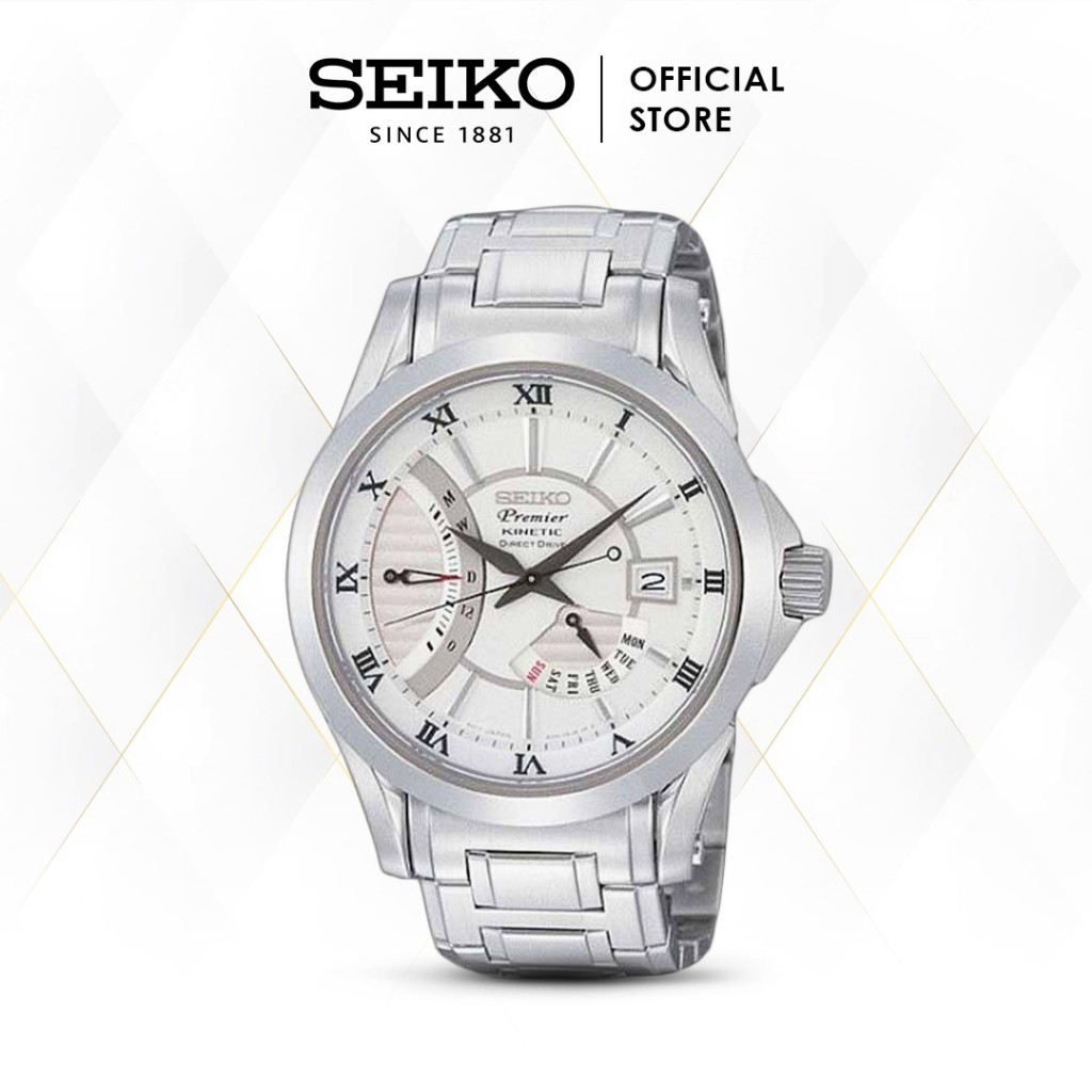 Jual Seiko Premier Kinetic Direct Drive SRH007J1 SRH007 Stailess Stell ...