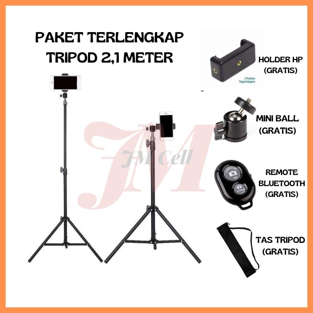 Jual Triport Keren Modern Tripod Handphone 2 Meter Besi Plus Mini Ball ...
