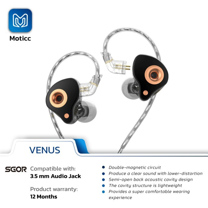 Jual Ready SGOR VENUS with Mic In Ear Monitor Earphone alt Salnotes ...