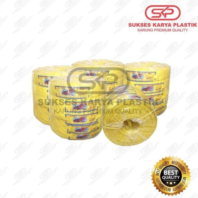 Jual NEW!!! TALI STRAPPING BAND KUNING/ KLAM 1 PACK LEBAR 15 MM (5 ROLL ...