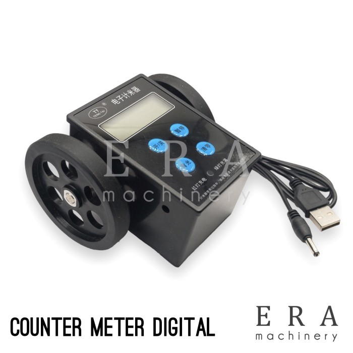 Jual newgan!! Counter Meter Digital 5 digit Roda Roller Meteran Kain ...