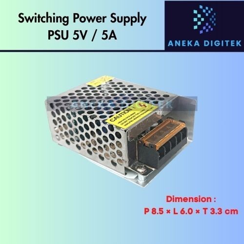 Jual Switching Power Supply PSU 5V 5A High Quality, 5 Volt 5 Ampere | Shopee Indonesia