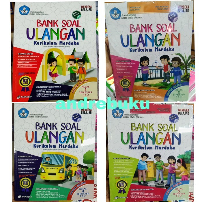 Jual Bank Soal Ulangan SD Kelas 1 2 4 5 Kurikulum Merdeka +Kunci Jawaban | Shopee Indonesia