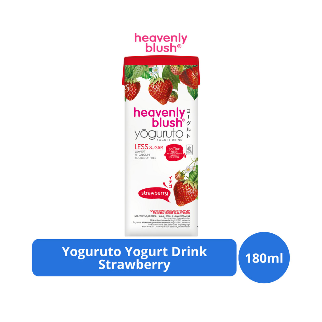 Jual Heavenly Blush Yoguruto Yogurt Drink Strawberry 180ml | Shopee ...