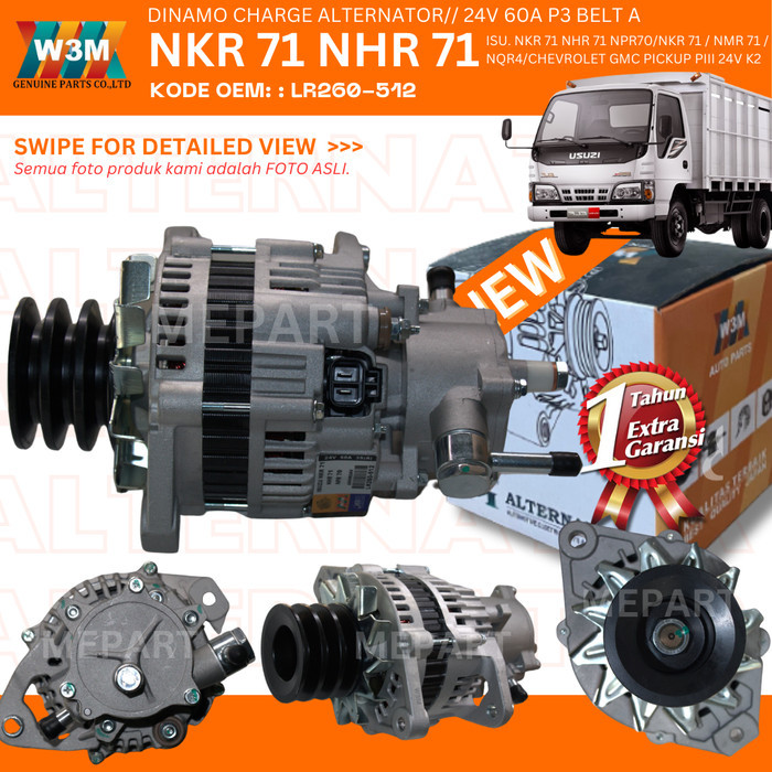 Jual Jual! Dinamo Charge Alternator Ampere Isu. Nkr 71 Nhr 71 Npr70/Nkr ...