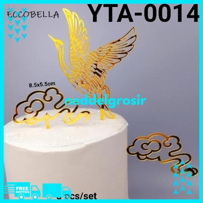 Jual CAKE TOPPER AKRILIK KUE BURUNG MERAK WEDDING IMLEK TUNANGAN ...