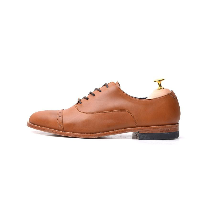 Jual Sepatu Kulit Kerja Pria Portee Goods Oxford Captoe Calf Tan ...
