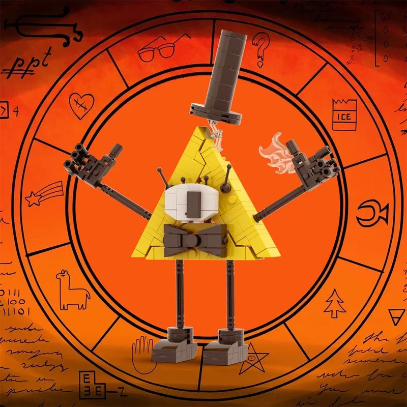 Jual MOC Karakter Animasi Bill Cipher Model Segitiga Inter-Dimensional ...
