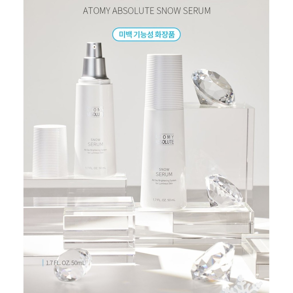 Jual Atomy Absolute Snow Serum Mencerahkan Kulit Kusam Wajah | Shopee ...