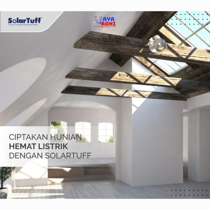 Jual ~^~^~^] Solar tuff Solartaf 1,2mm Plat Datar Kanopi Policarbonat ...
