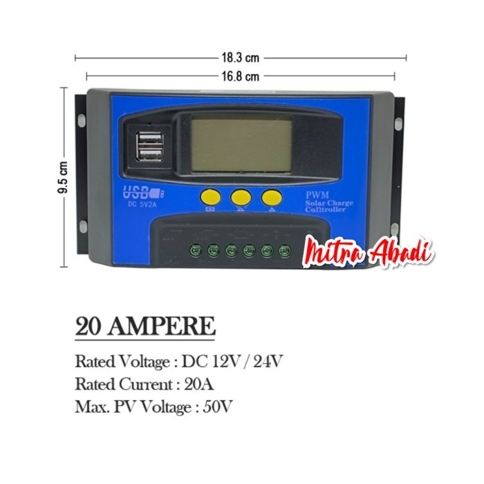Jual Cuci Gudang Panel Solar Charge Controller + Battery Reverse ...