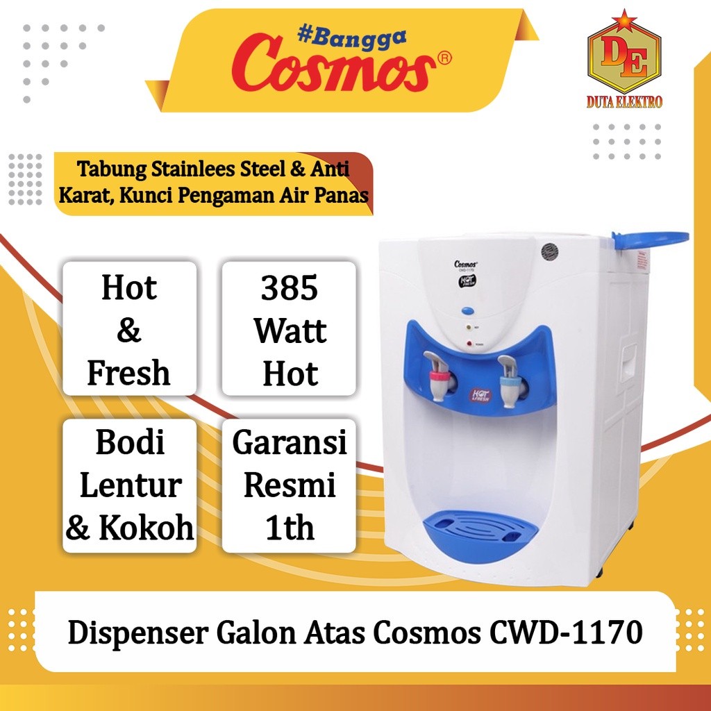 Jual Dispenser Galon Atas Cosmos CWD 1170 | Shopee Indonesia