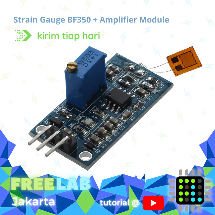 Jual Strain Gauge Amplifier Module Y3 Sensor BF350-3AA 1.5AA Deformasi ...