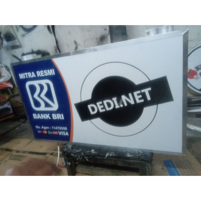 Jual Neon Box Akrilik 2 Muka Ukuran 30 x 100 cm custom design | Shopee ...