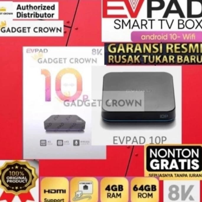 Jual Android TV Box EVPAD 10P 6P RAM 4GB/64GB EVPAD 10S 6S 2/32GB Original | Shopee Indonesia