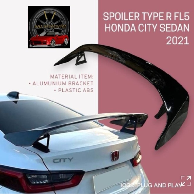 Jual SPOILER HONDA CITY SEDAN 2021 -2024 MODEL TYPE R FL5 | Shopee ...