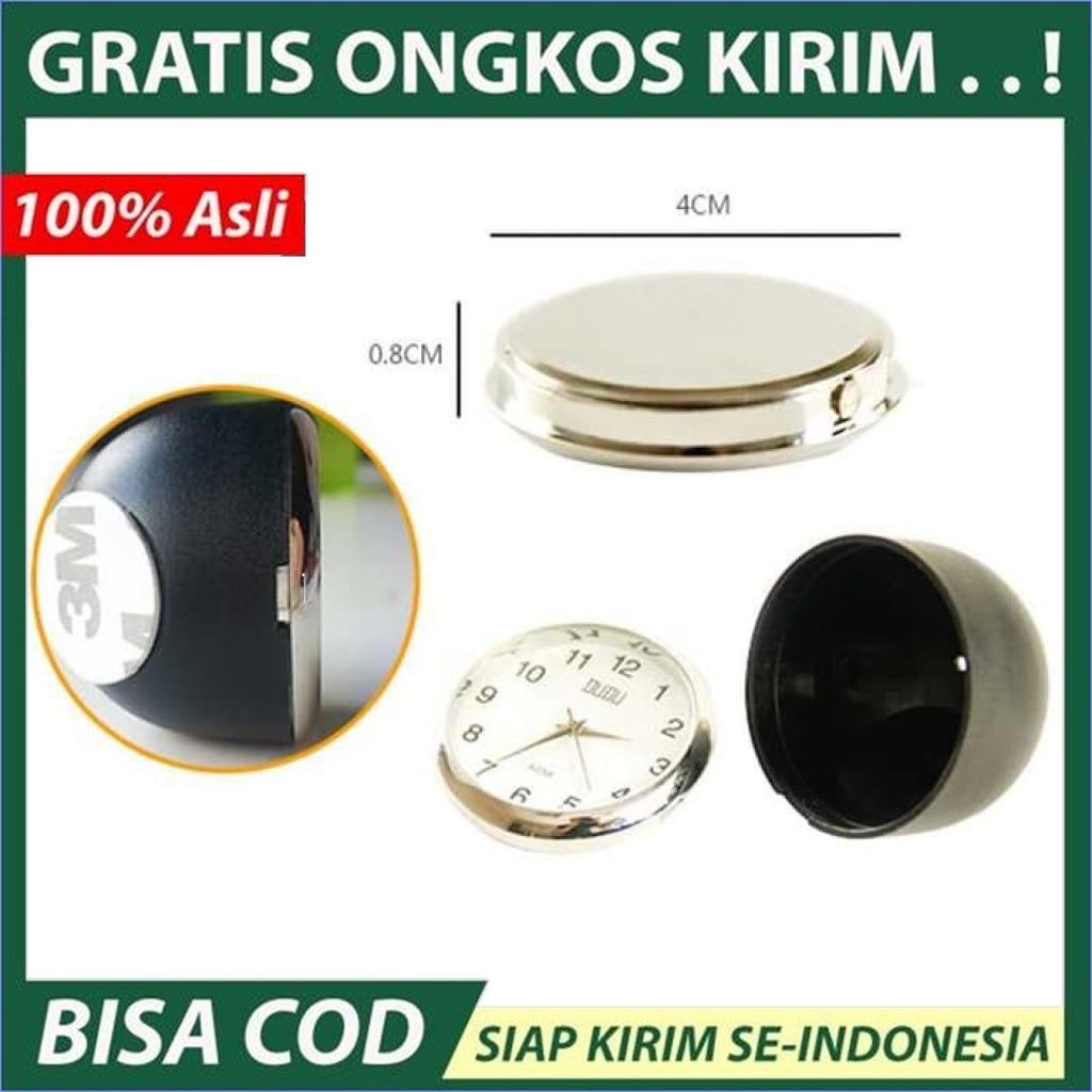 Jual Jam Analog Interior Mobil Quartz Car Dashboard Classic Clock ...