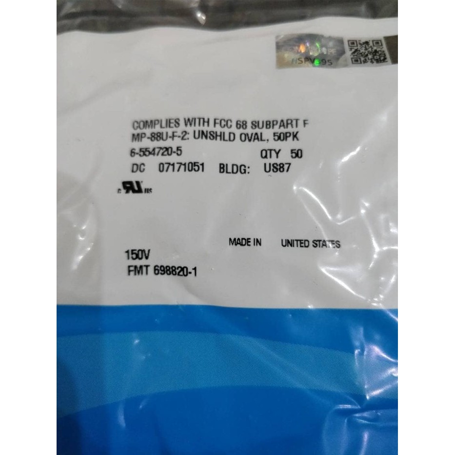 Jual Amp Connector Rj45 Cat 5E Original (Isi 50Pcs) | Shopee Indonesia