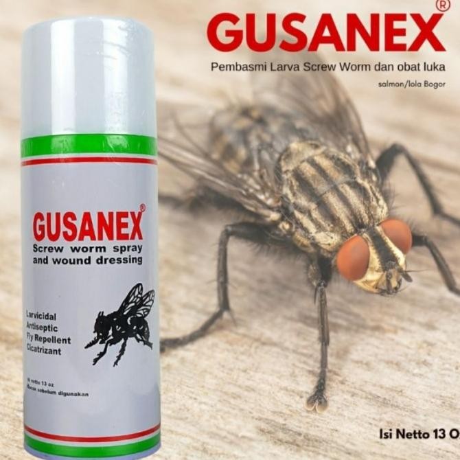 Jual GUSANEX GUSANEK OBAT SEMPROT SPRAY LUKA LUAR ANTI PARASIT DAN ...