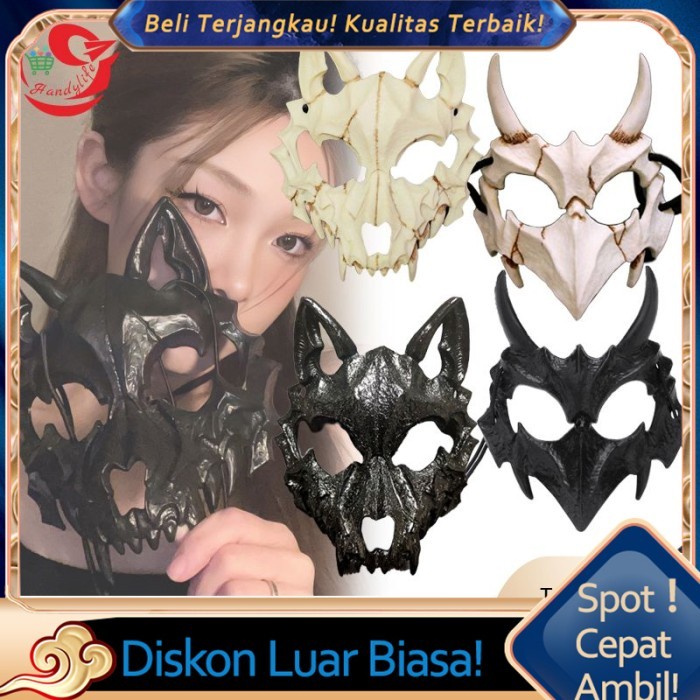 Jual TOPENG SETENGAH WAJAH NAGA GOD TIGER YASHA TENGU TENGKORAK SETAN ...