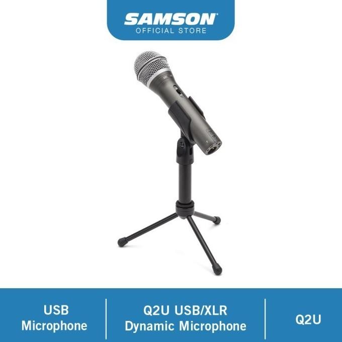 Jual Samson Q2U USB/XLR Dynamic Microphone Recording and Podcasting ...