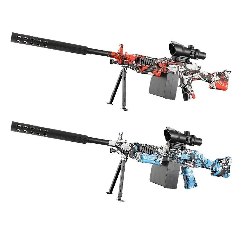 Jual M249 WATER TOY GUN WEAPON MANUAL ELECTRIC SUBMACHINE GUN ...