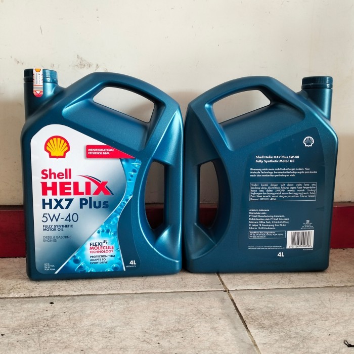 Jual Oli Mesin New Shell Helix Hx-7 Fully Synthetic Sae 5W-40 Kemasan 4 ...