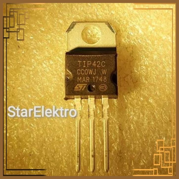 Jual [SRE] TIP42C TIP42 TIP 42 C ST Transistor PNP to-220 100V 6A ...