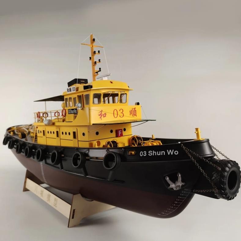 Jual RC BOAT 1:35WOSHUN03 HARBOR TUG MODEL FRP HULL ELECTRIC BOAT MODEL ...