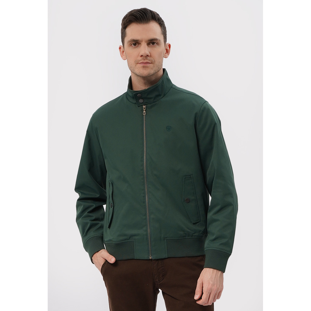 Jual WOOD Regular Fit Bomber Jacket 2-JKXLXC224K190 Dark Forest ...