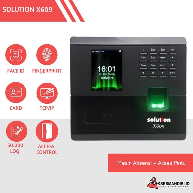 Jual Mesin Absensi Dan Access Door Solution X609 Original Dan ...