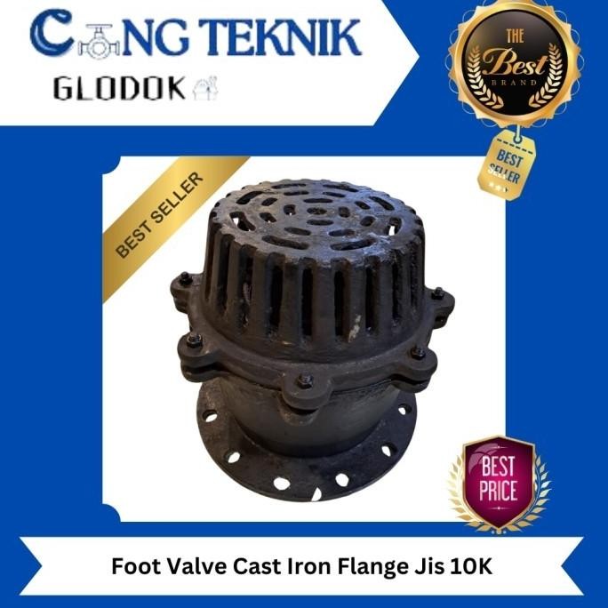 Jual FOOT VALVE 4" INCH JIS 10K CAST IRON ORIGINAL 100% 0811T | Shopee ...