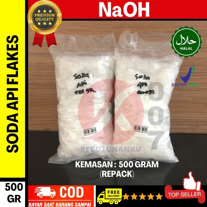 Jual Soda api 500 GR / Caustic soda / NaOH ex ASAHI | Shopee Indonesia