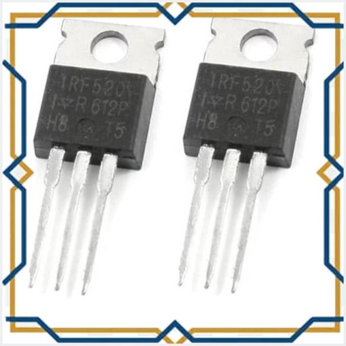Jual [ele55] irf520 irf520n mosfet mosft 100v 9.5a to-220 new original ...