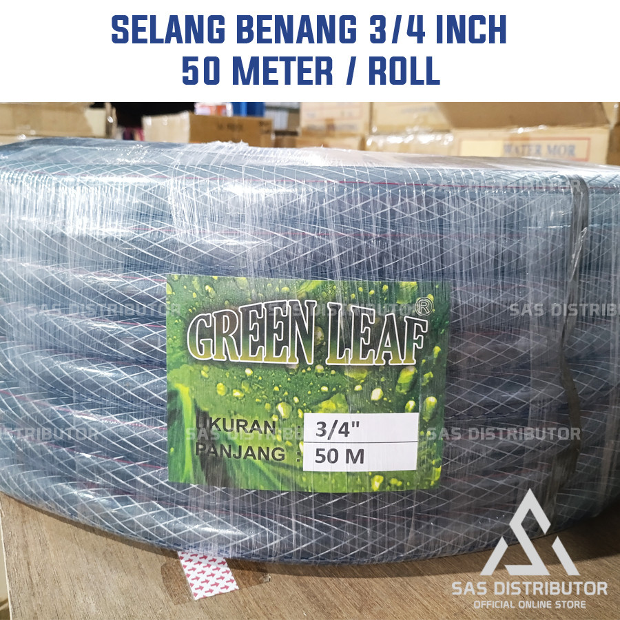 Jual Selang Air Benang 3/4" inch 50 meter Per Roll / Selang Benang 3/4 inch Greenleaf / Selang ...