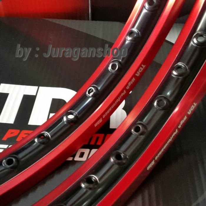 Jual VELG TDR 2 tone WR 140&160 ring 17" RED/BLACK Best | Shopee Indonesia