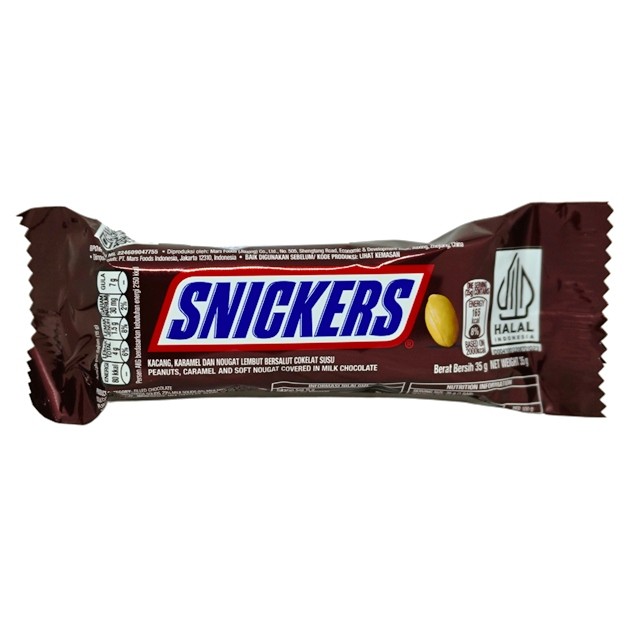 Jual S17831 SNICKERS KACANG CARAMEL NOUGAT COKLAT WAFER 35GR MAJU ...
