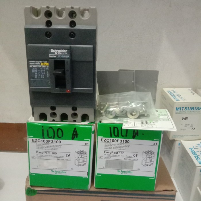 Jual Mccb Schneider Ezc100F 3Ph 100A / Mccb Schneider Ezc 100A Original | Shopee Indonesia