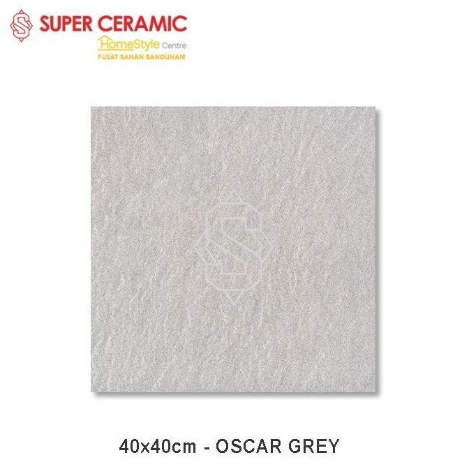 Jual ASIA TILE 40X40 KERAMIK LANTAI KASAR - OSCAR BLACK / OSCAR GREY ...