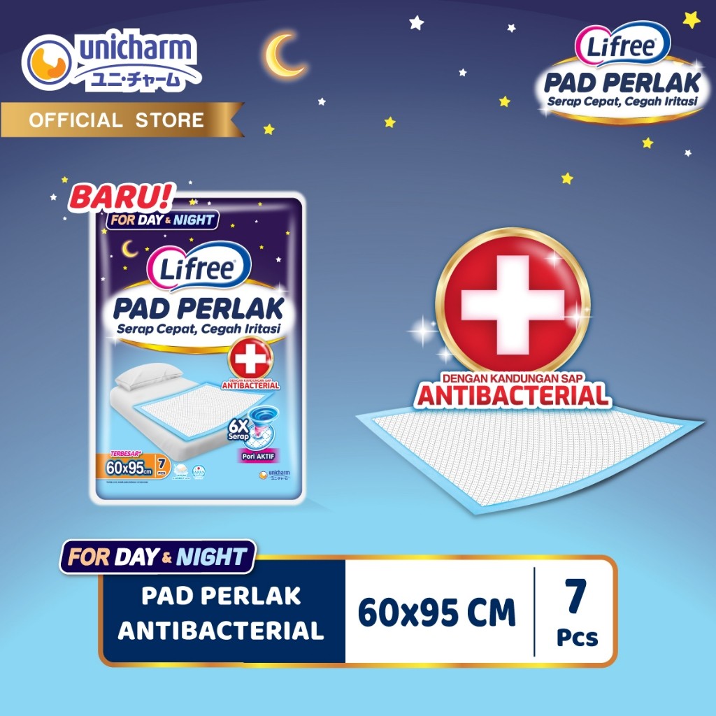 Jual Lifree Pad Perlak Antibacterial isi 7 Pcs | Shopee Indonesia