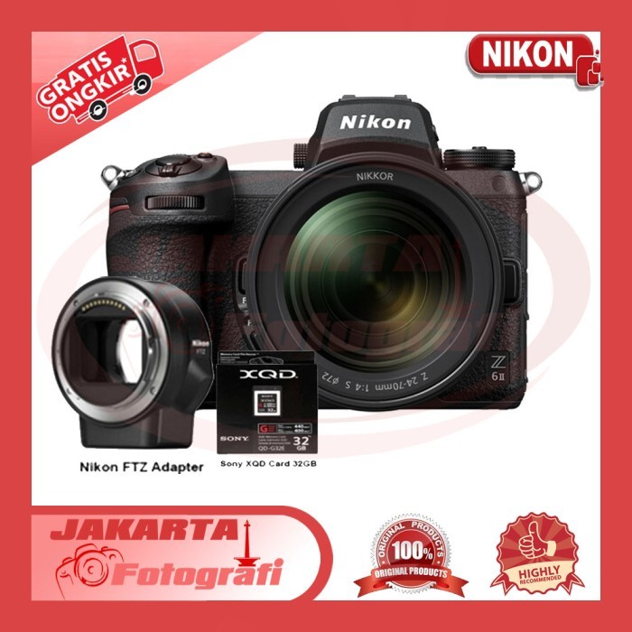 Jual Nikon Z6 Mark II Kit 24-70mm f4 Lens Z6 II Z 6 Mark II | Shopee Indonesia
