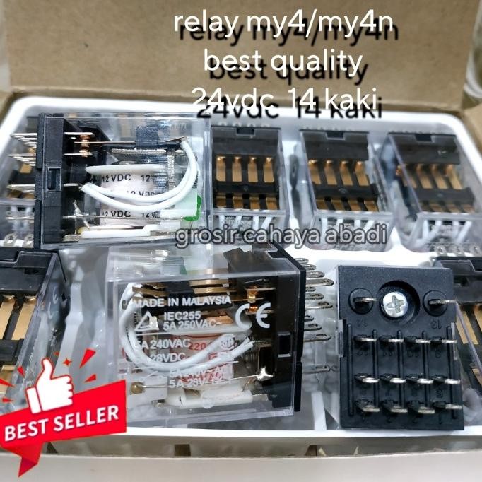 Jual RELAY MY4/MY4N 24VDC 14KAKI 5A/RELAY MY4N/RELAY 24VDC HARGA ...