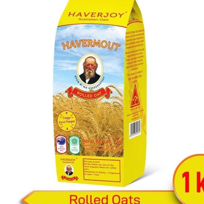 Jual W2Fit Havermout Haverjoy Rolled Oats 1Kg | Shopee Indonesia