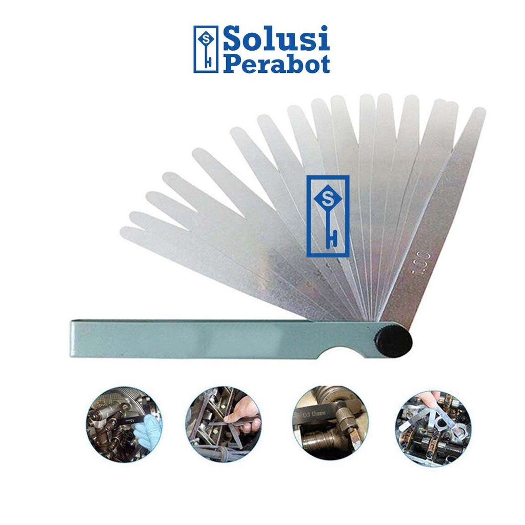 Jual Feeler Gauge 10-15cm 14-17 Blade AH95 SP / Ukur Alat Celah ...
