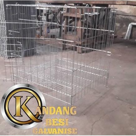 Jual kandang box ayam bahan galvanis / kandang hewan / kucing p80L80T80 ...