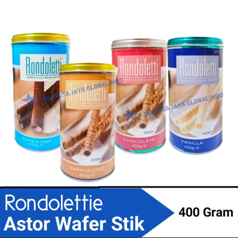 Jual Rondoletti Astor Wafer Stik Varian Rasa - 400 gram | Shopee Indonesia