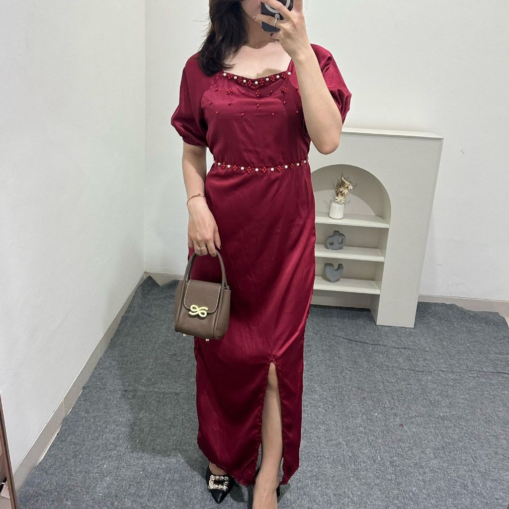 Jual Baju Natal Model Terbaru 2024 Dress Natalan Wanita Korean Style ...