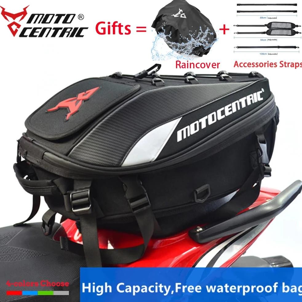 Jual motocentric waterproof motorcycle tail bag multifunction ...