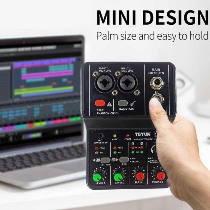 Jual TERMURAH - Q-12 Premium Soundcard Digital Recording USB MIXER ...